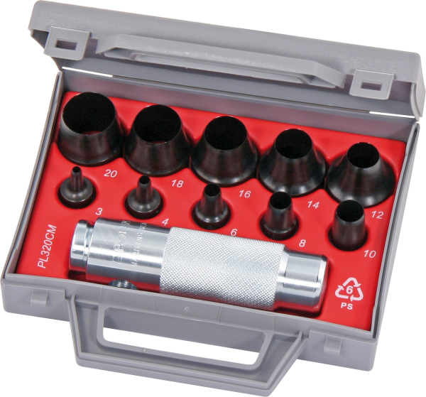 Wad punch set complete in a case 3-20 mm | ATP Supply